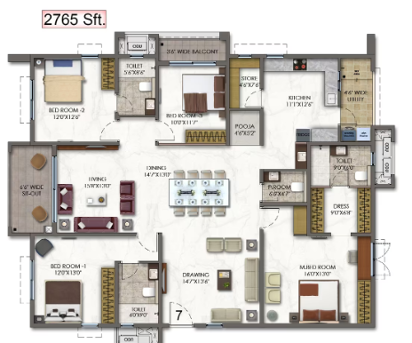 Aparna Sarovar Zicon Apartment for Sale in Nallagandla, Hyderabad
