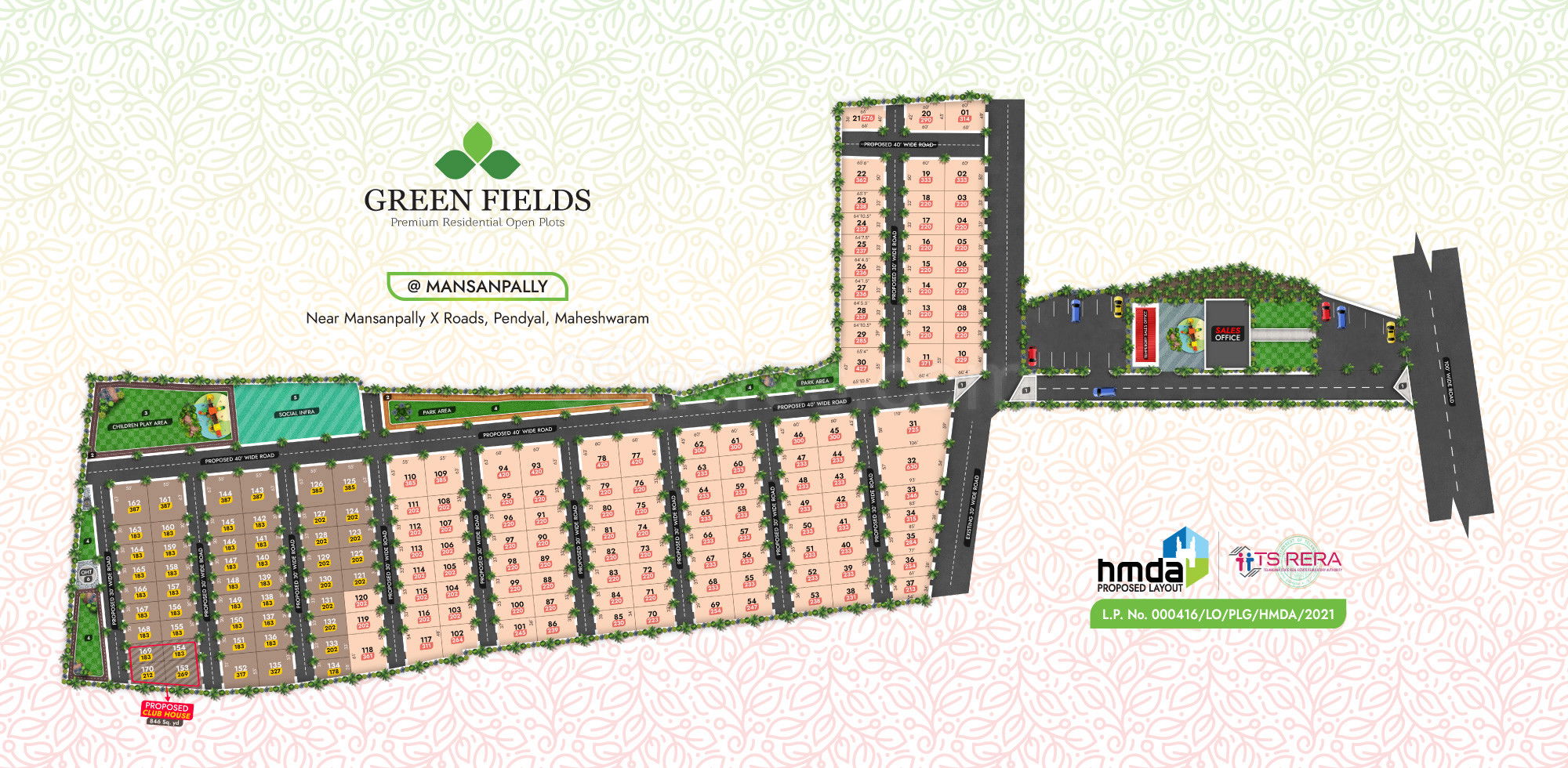 Shreya Green Fields Phase 2 for Sale in Maheshwaram, Hyderabad